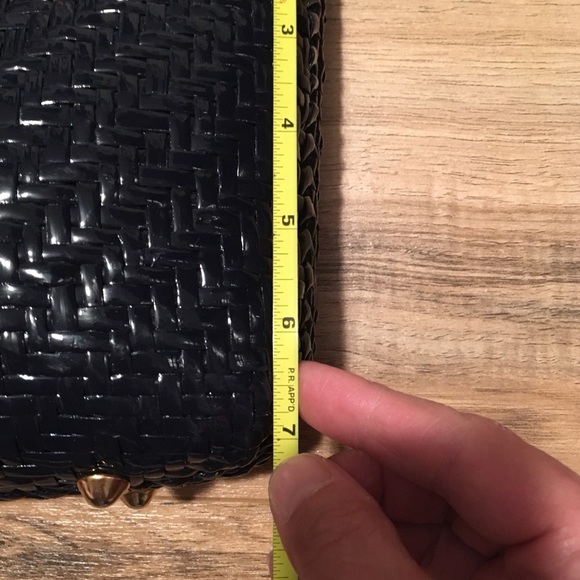 Vintage | Bags | Vintage Capaf Navy Straw Bag | Poshmark